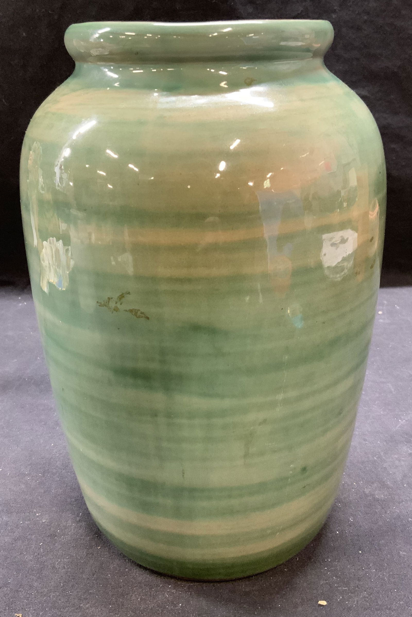 Vintage Stangl Pottery Terra Rose Green Vase