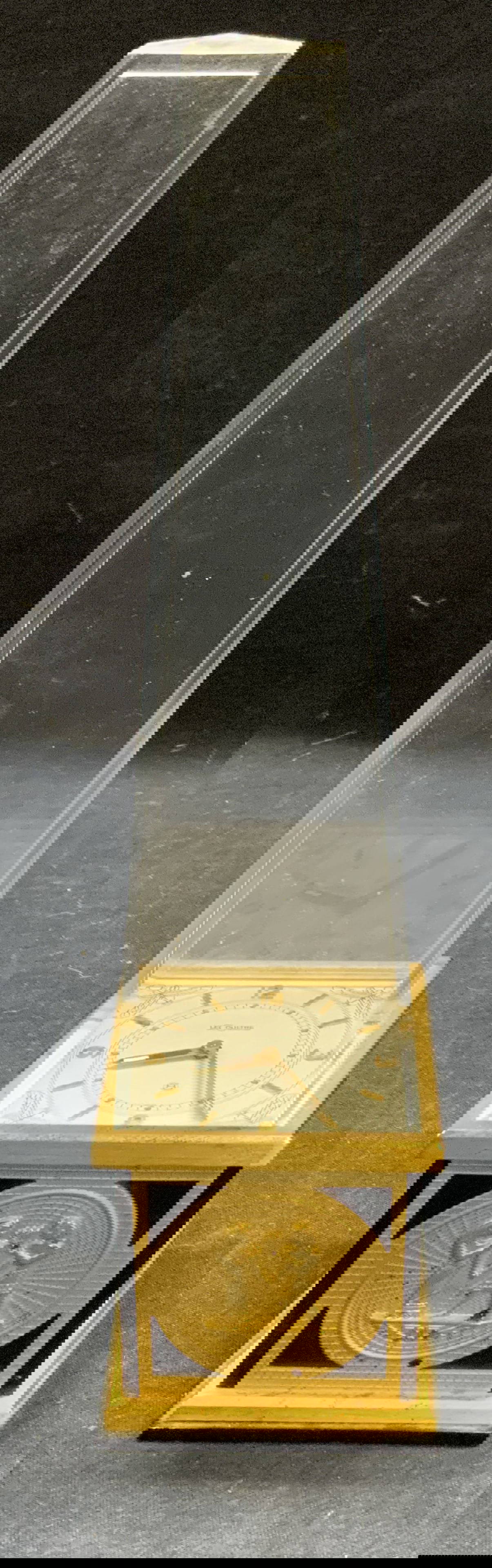 Vintage Jaeger Lecoultre Egyptian Obelisk Clock Auction