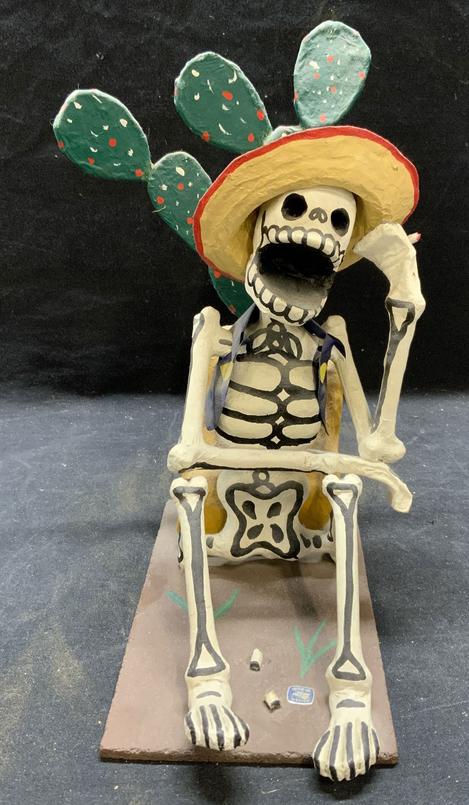 Papier Mache Folk Art Skeleton Sculpture Auction