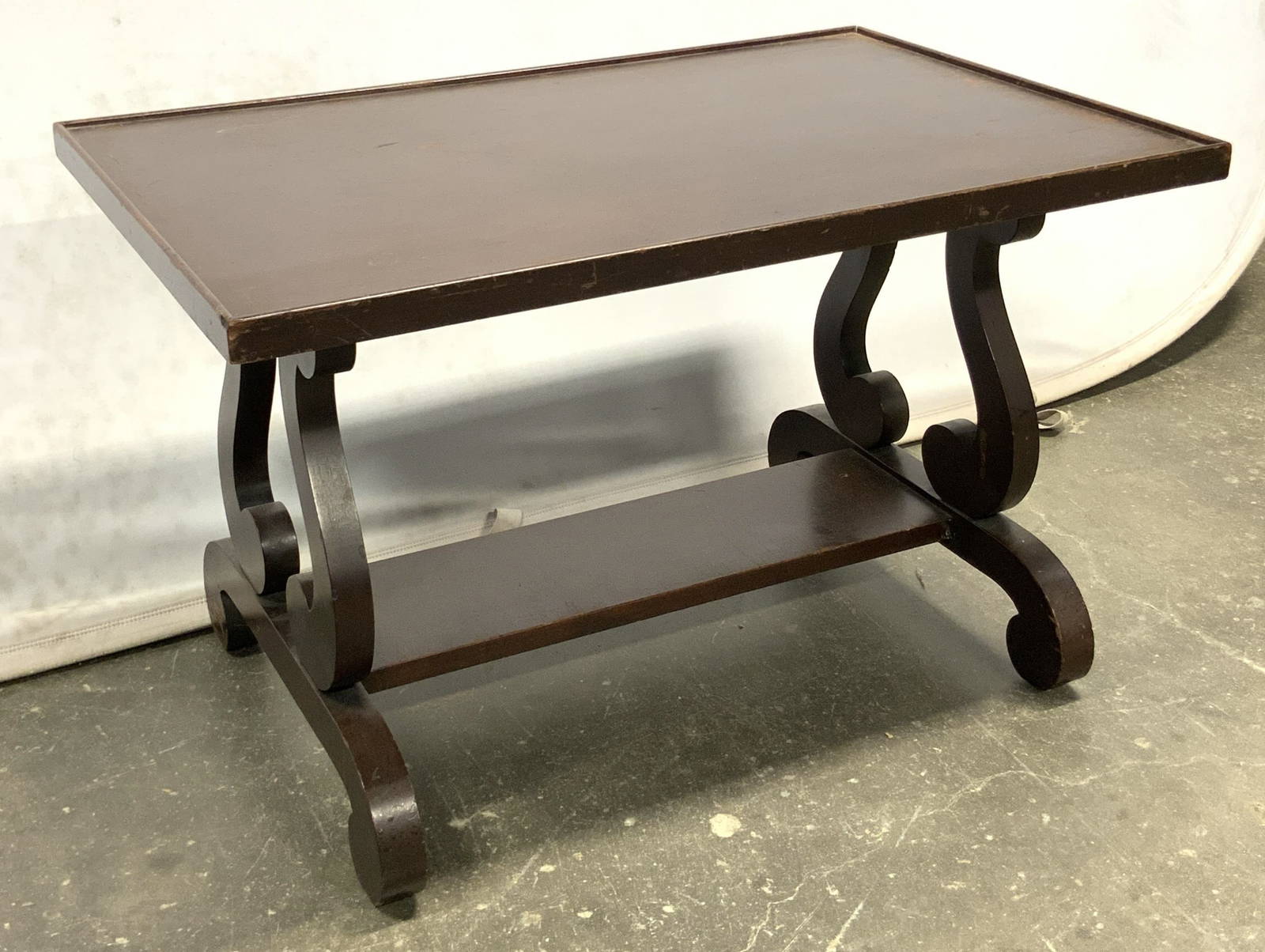 Carl Forslund Vintage Carved Wooden Side Table Auction