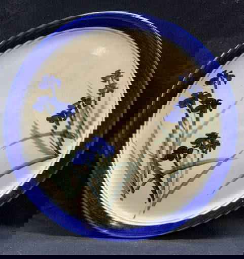 Vintage Signed Cosgriffe Porcelain Floral Charger