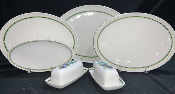 Set 10 Franciscan Whitestone Ware Platters