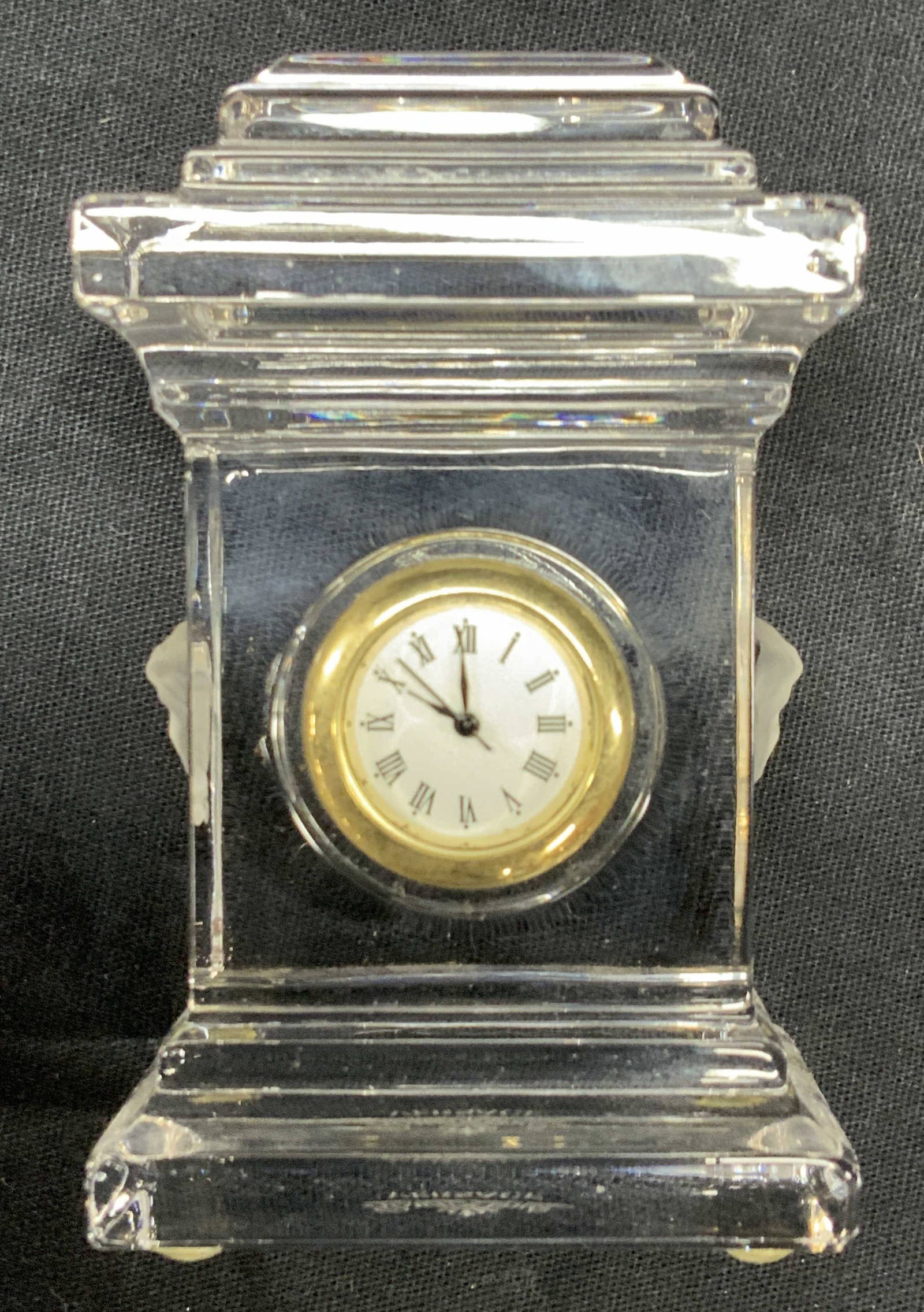 Rosenthal Versace Crystal Clock Auction