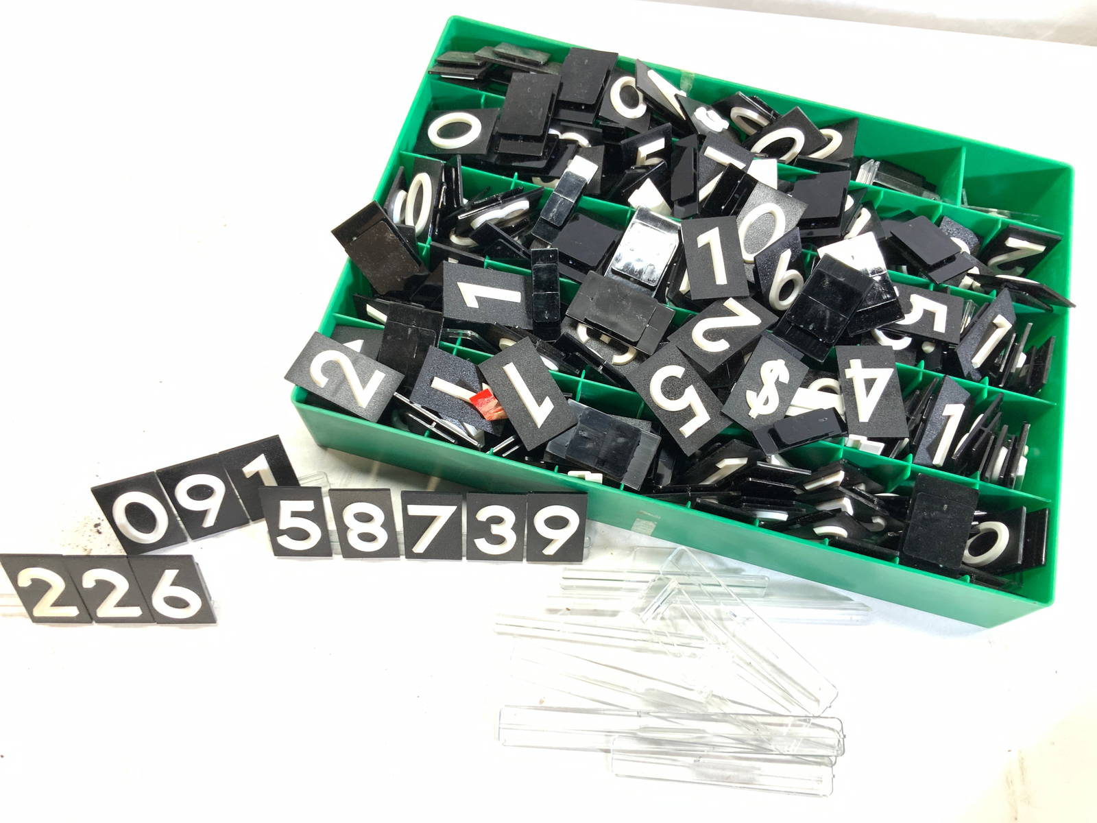 Large Lot Of Buco Plastic Display Numbers, Germany Auction