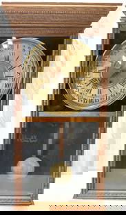 The Sessions Clock Vintage Wooden Wall Clock