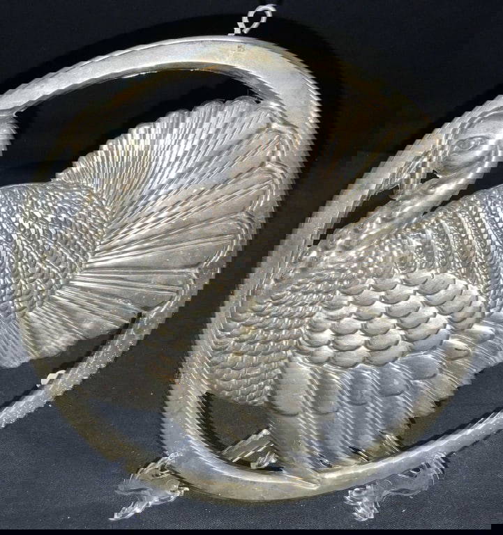 Gorham Silver Plate Turkey Trivet, Italy Auction