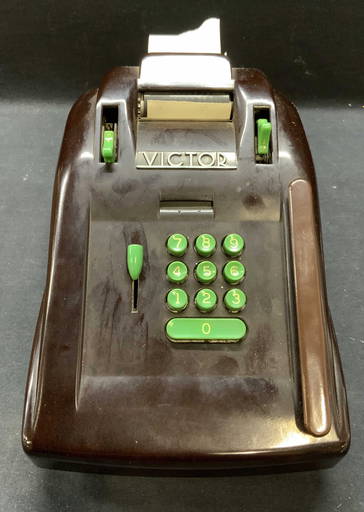 Vintage Victor 10 Key Bakelite Adding Machine