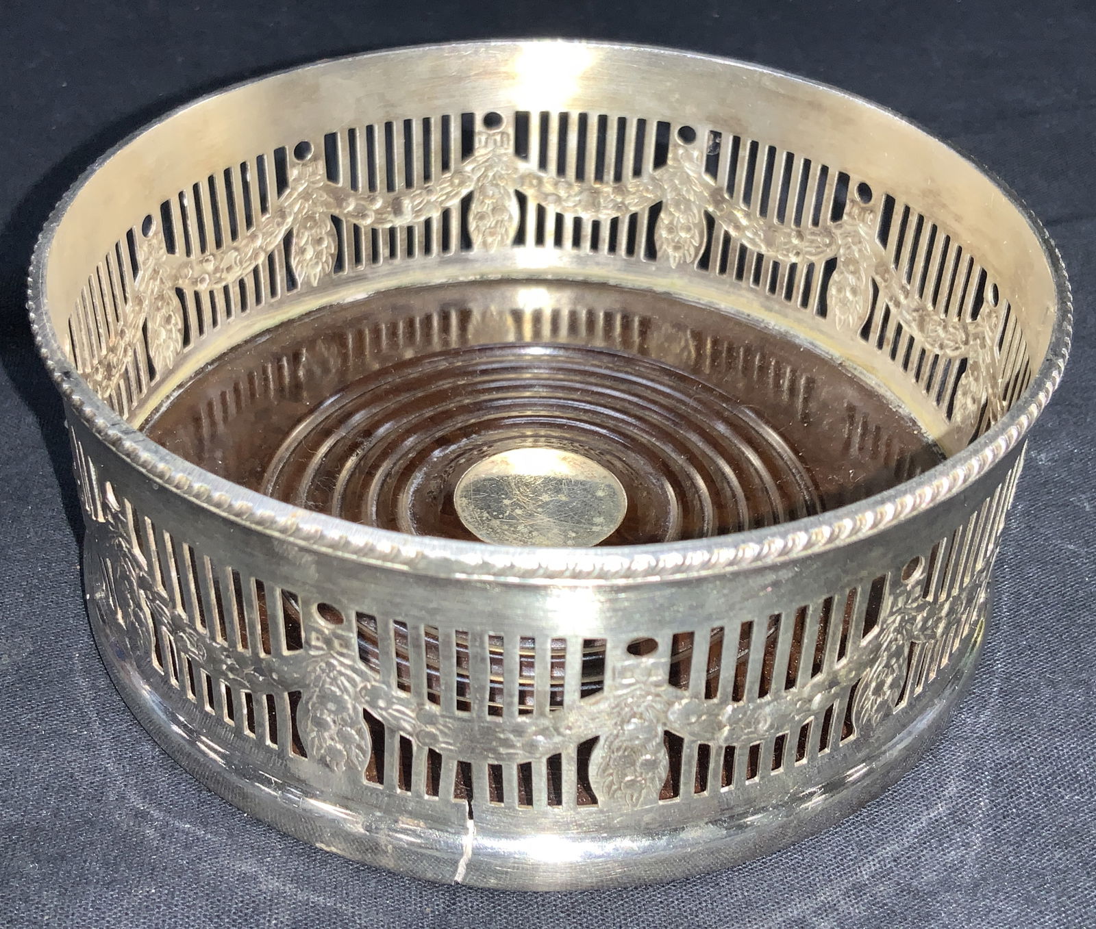 Viners Of Sheffield Alpha Plate Bottle Coaster Auction