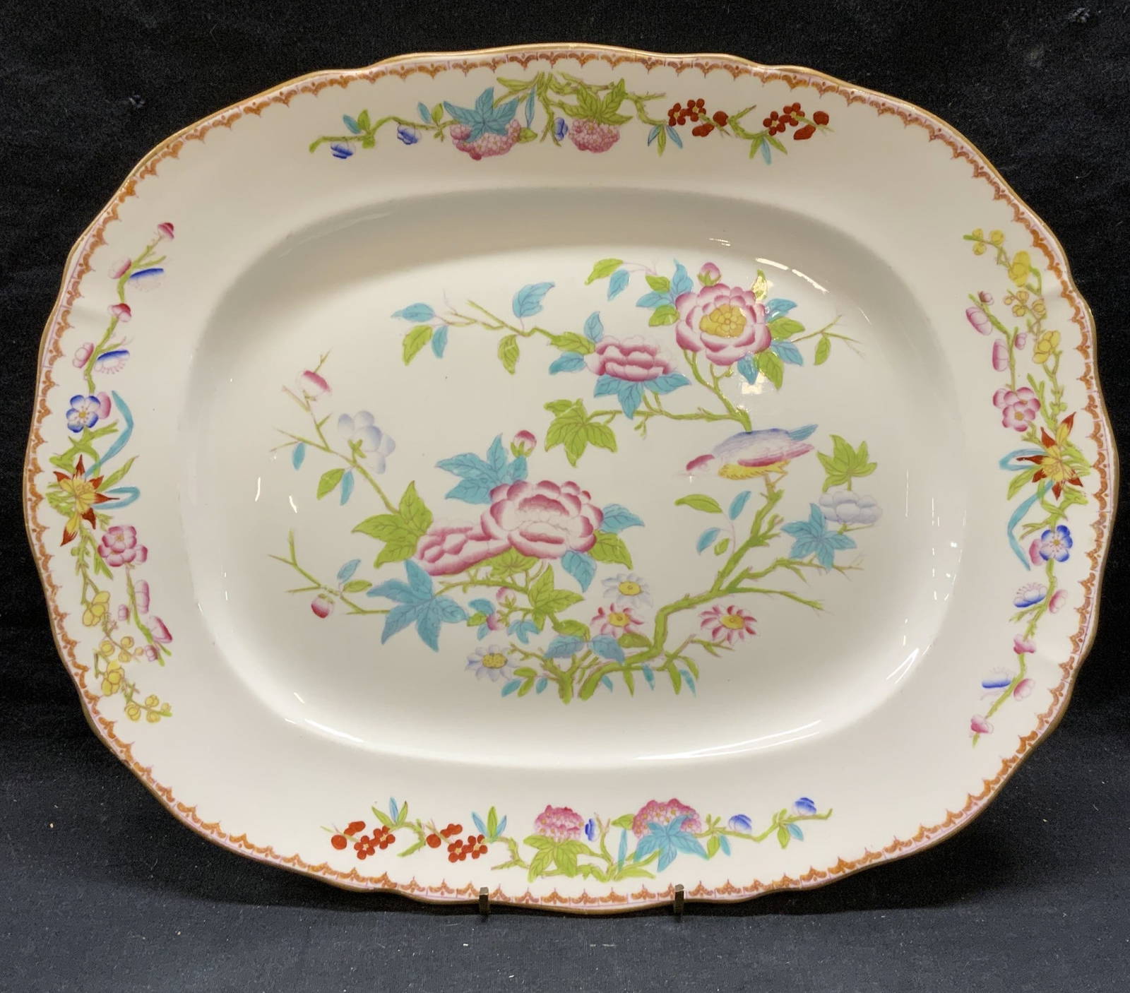 Antique Mintons Gilman Collamore Porcelain Platter Auction