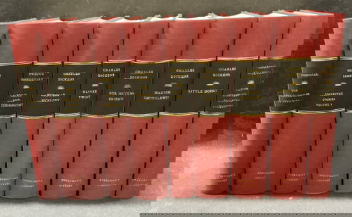 Antique Rare Set 4 Books Universal Classic Library Auction