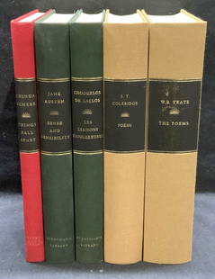 Antique Rare Set 4 Books Universal Classic Library Auction
