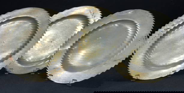 Three Pewter Dishes