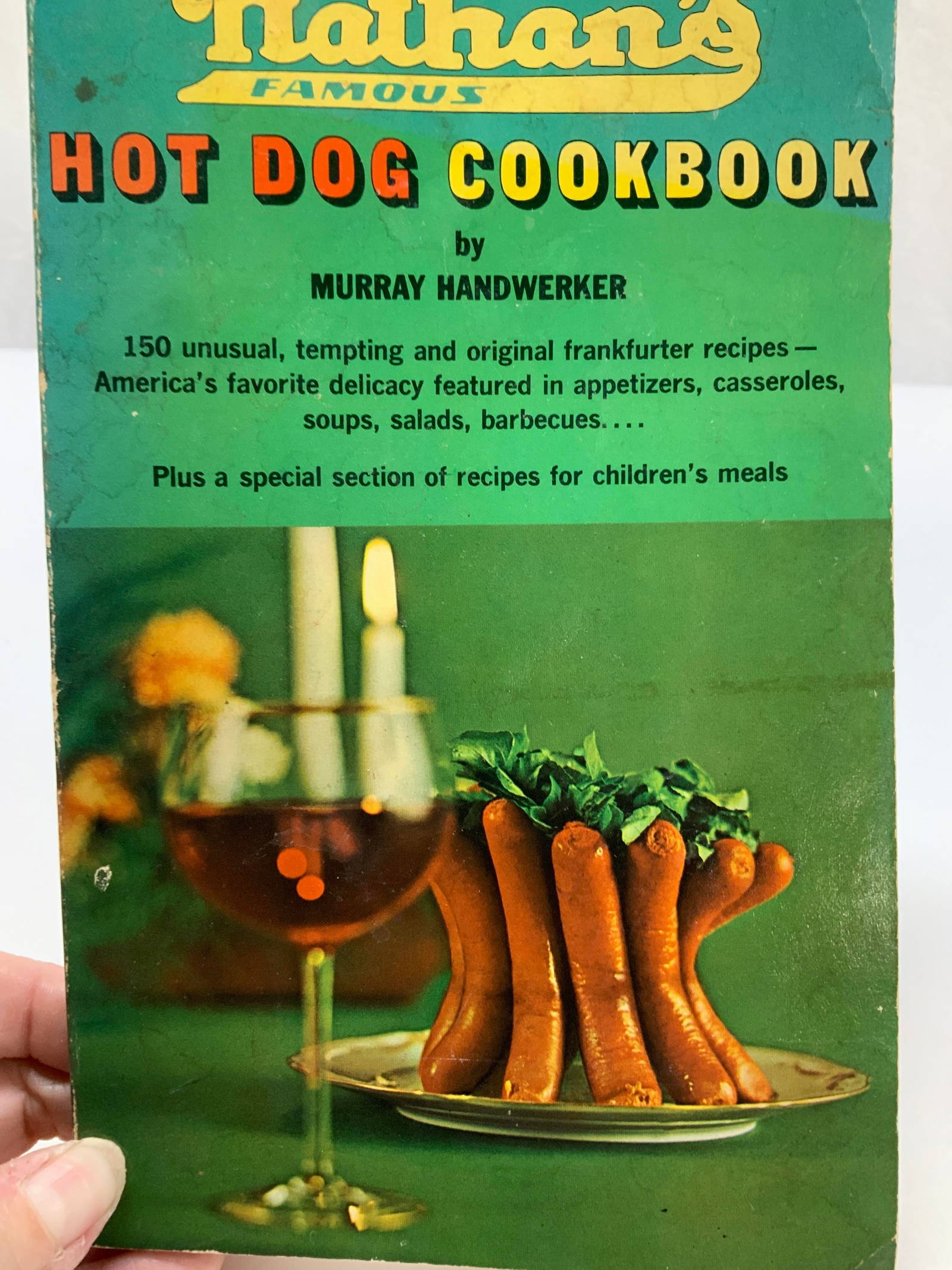Nathans Hot Dog Cookbook, Murray Handwerker 1968 Auction