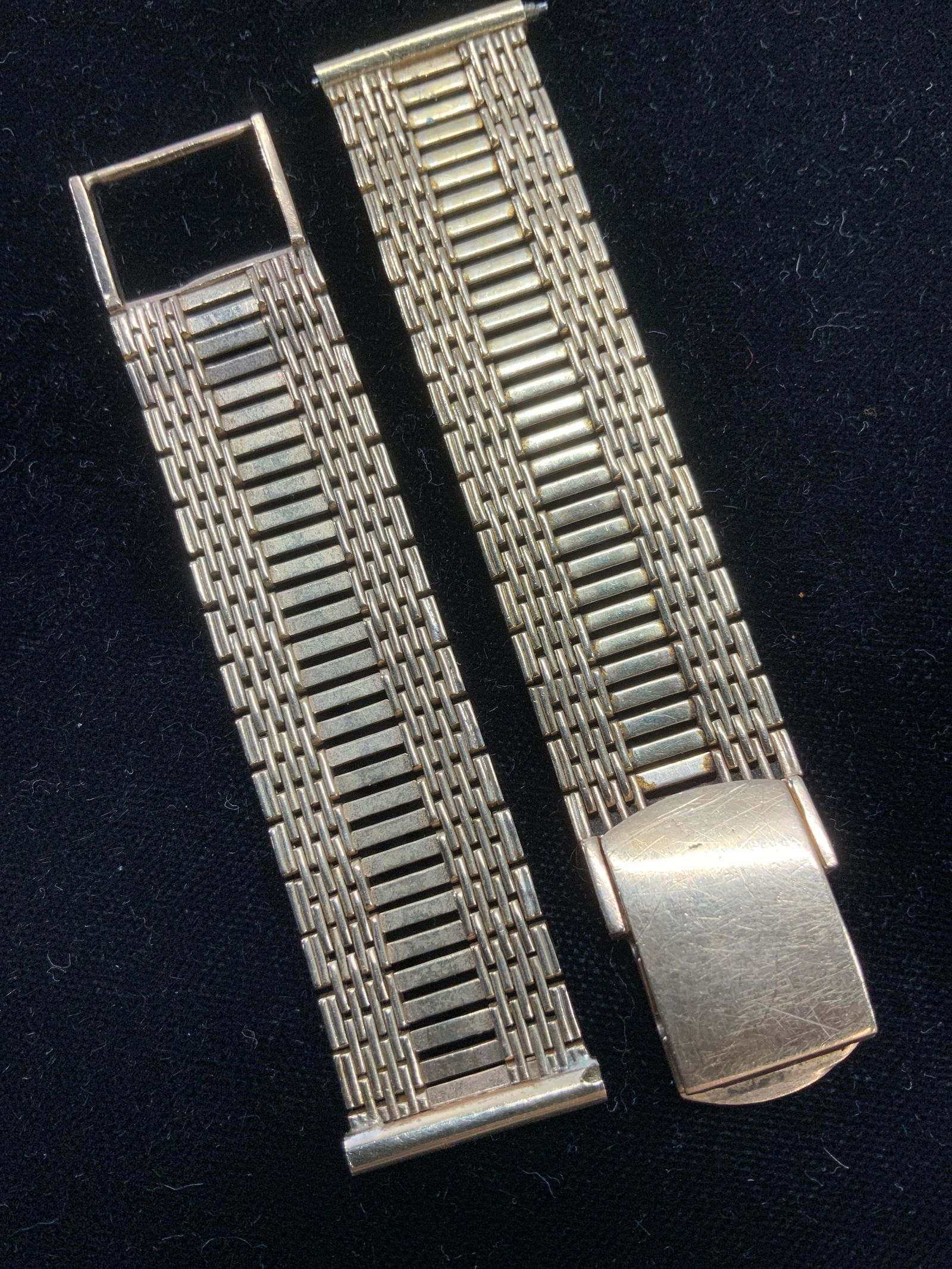 14 K Gold Watch Band, 2 Pcs Auction