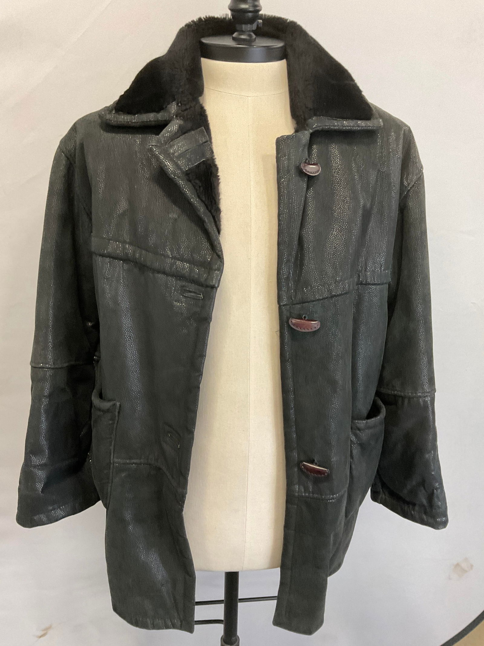 J. Peroy For Marvin Richards Fur Trim Coat J. Peroy For Marvin Richards Fur Trim Coat