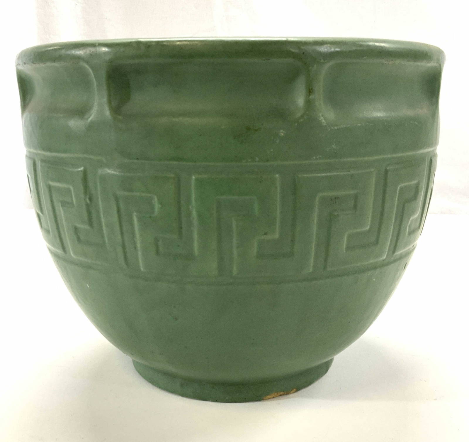 Greek Key Ceramic Planter Auction