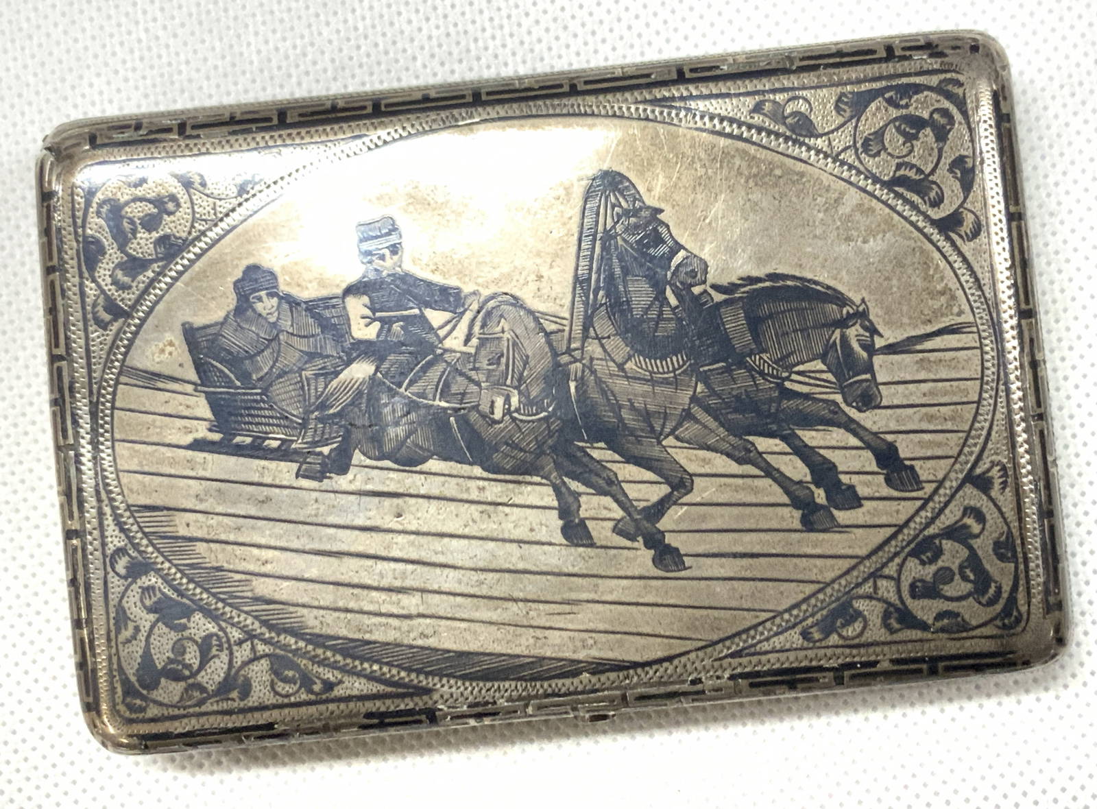 Antique C.1860 Sterling Russian Keepsake Box Auction