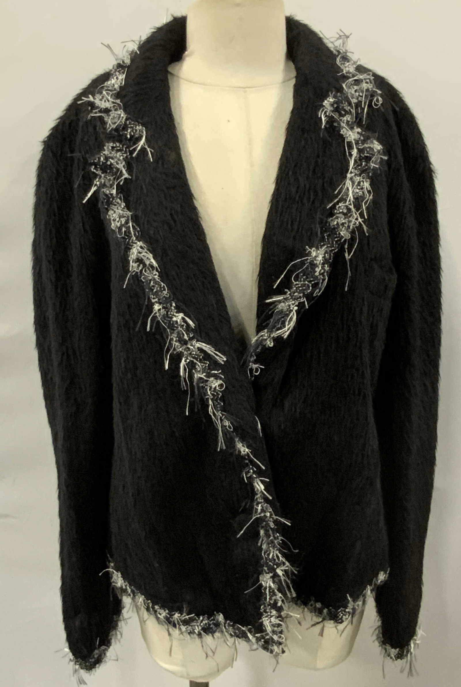 Donna Karan Black Alpaca Wool Jacket Usa Auction