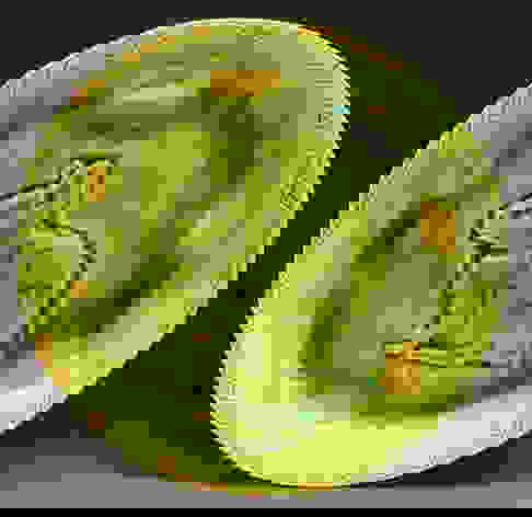 Bantam Tileworks Green Ceramic Rabbit Plate Auction