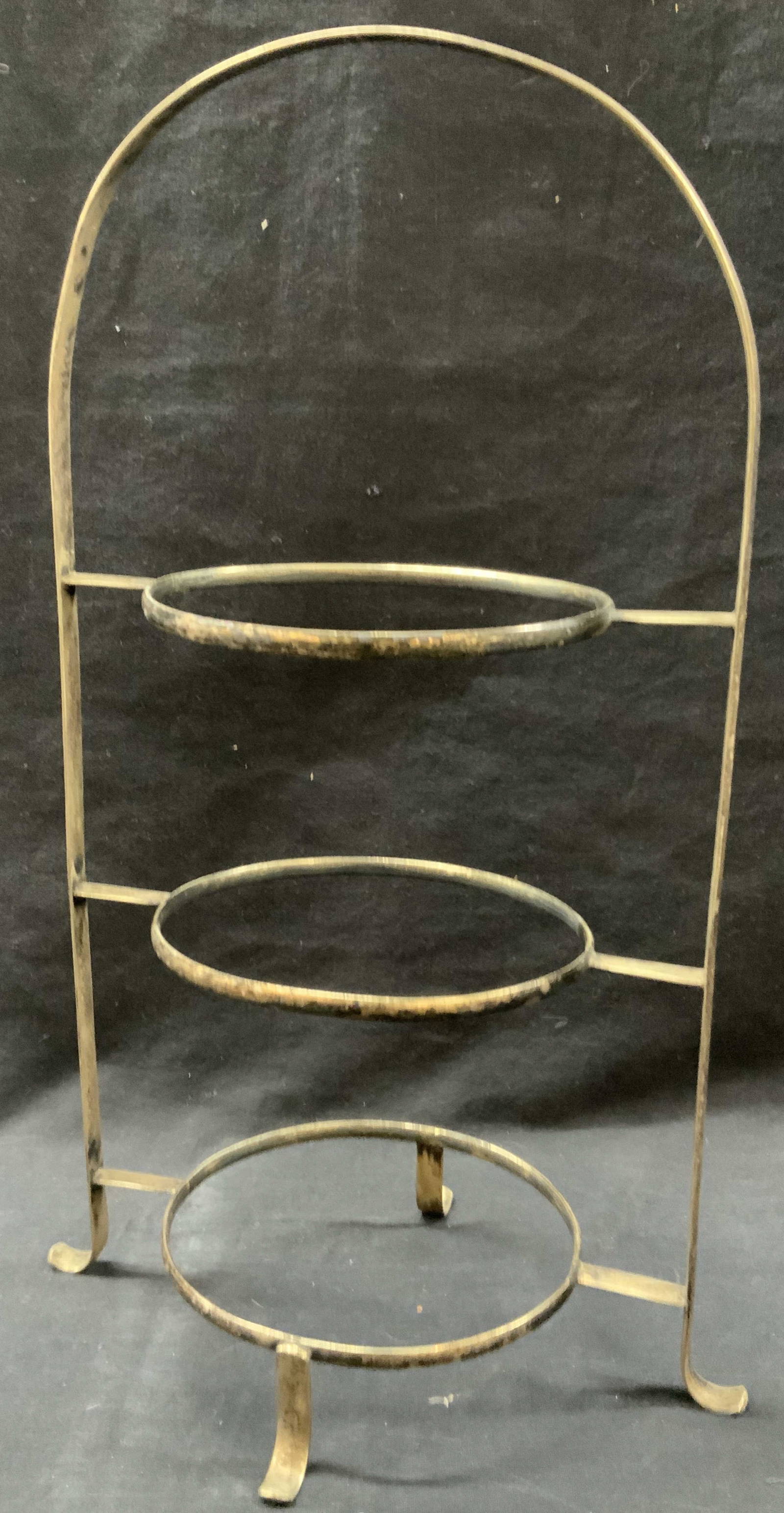 J.t. & Co Electroplated Nickel Silver Tiered Stand Auction