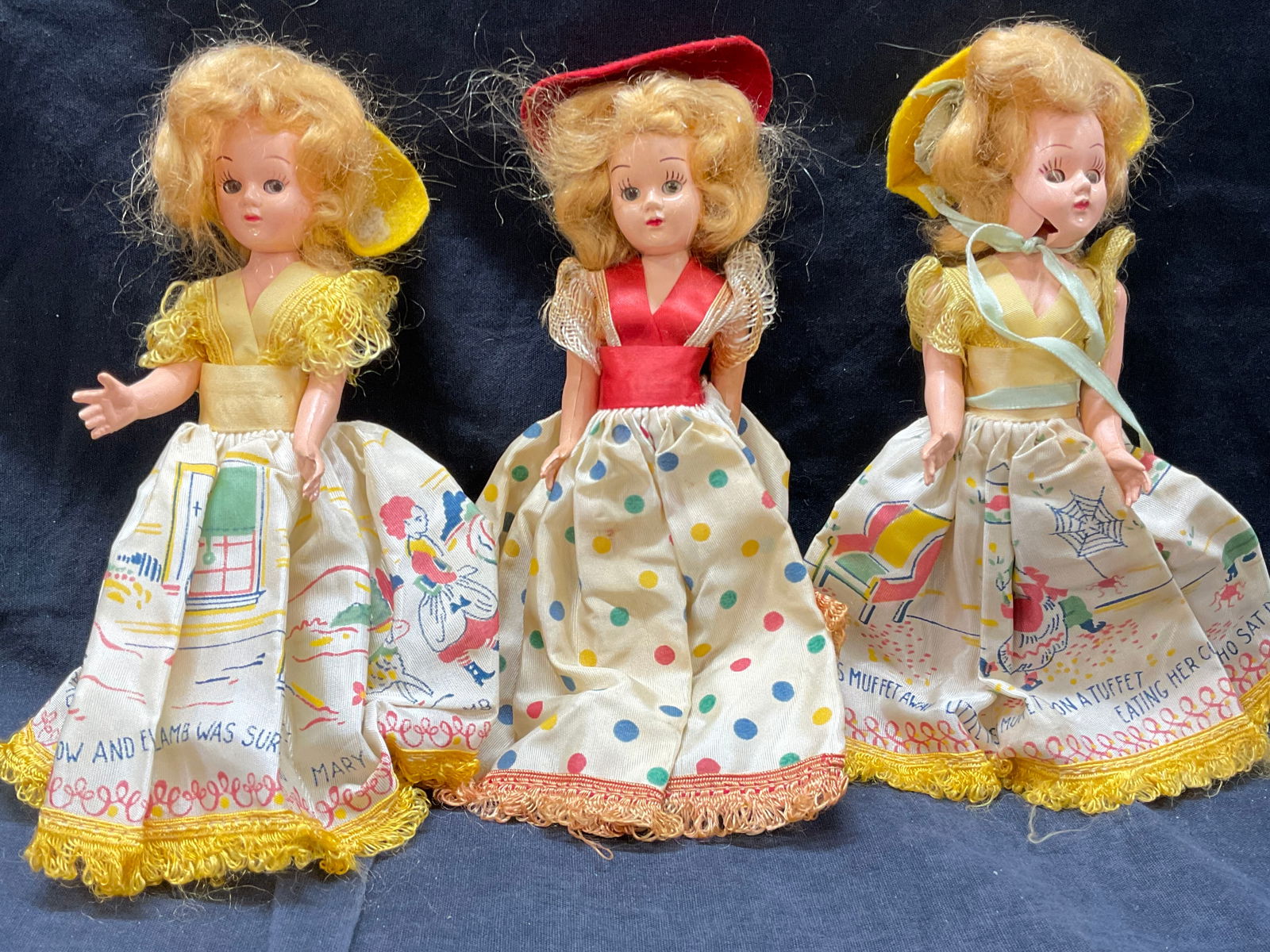 Lot 3 Vintage Small Dolls Auction