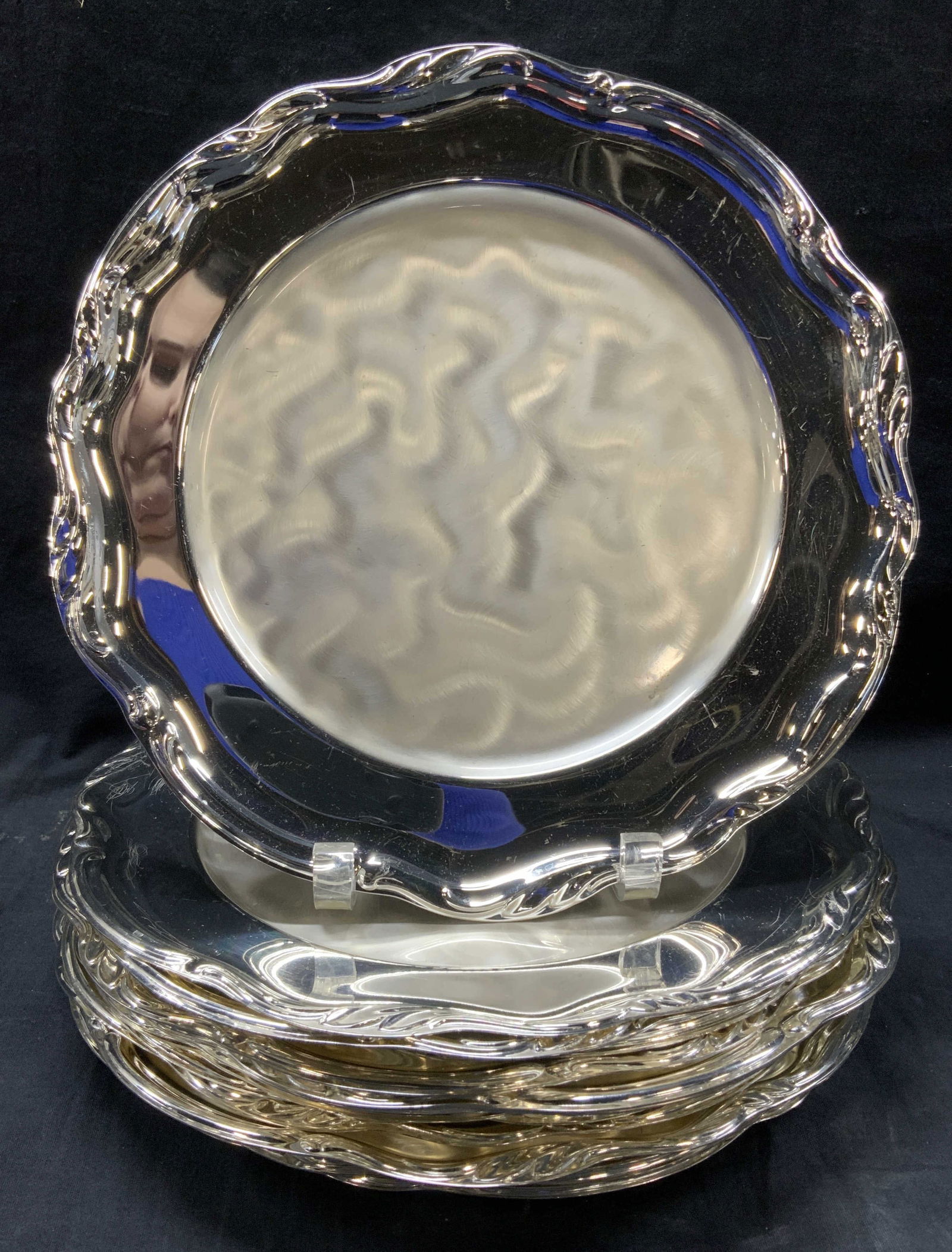 Wmf Ikora Silver Plate Chargers, Set 16 Auction
