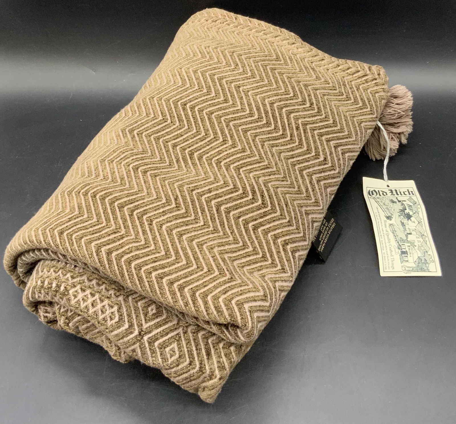 Mungo Design Chenille / Cotton Throw Blanket Auction