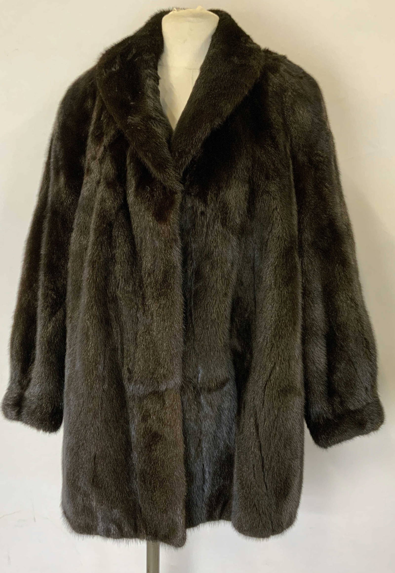Vintage Brown Mink Fur Coat, Usa Auction
