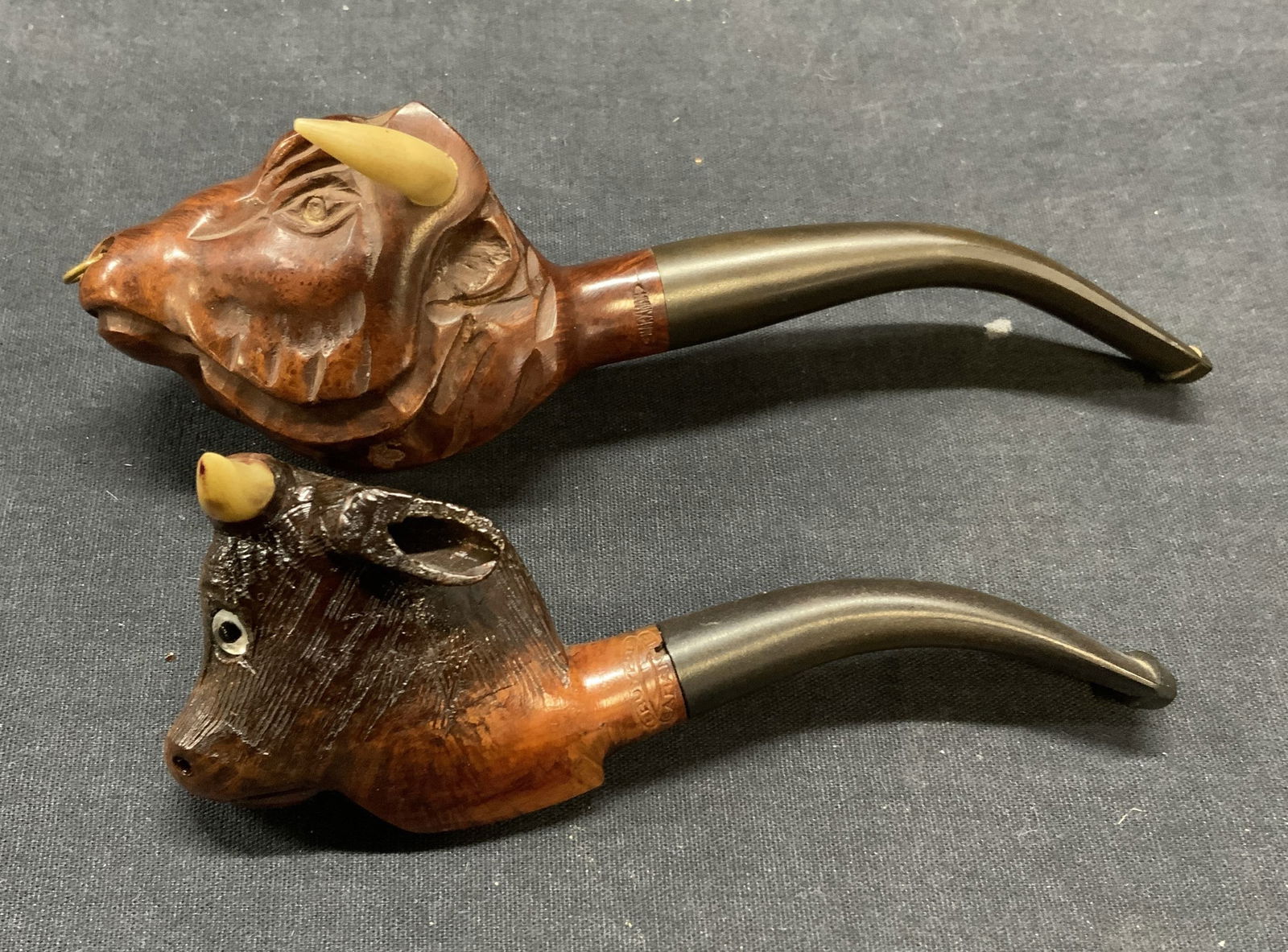 Lot 2 Bruyere Garantie & Marxman Bull Head Pipes Auction