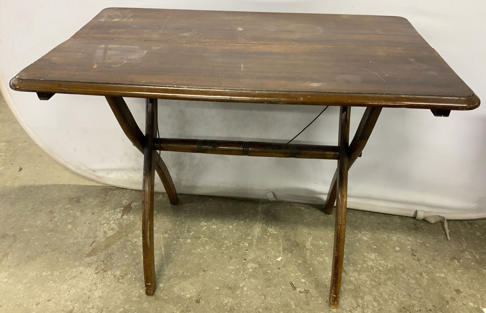 Vintage Carved Wooden Folding Table Auction