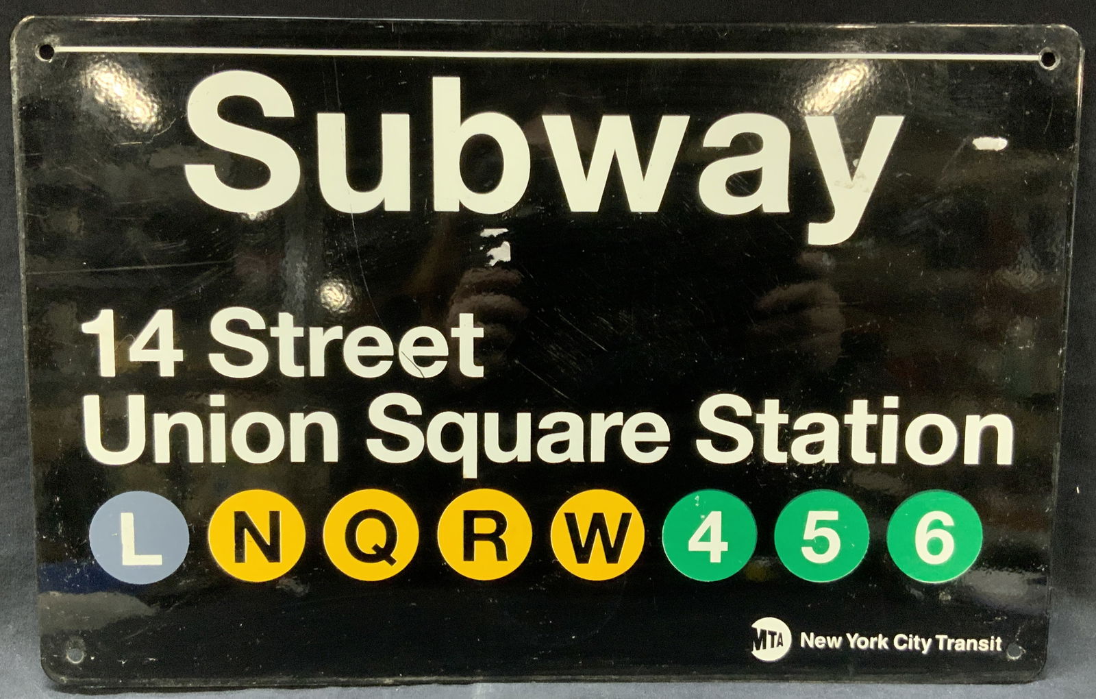 Subway Mta Licensed Metal Sign Auction