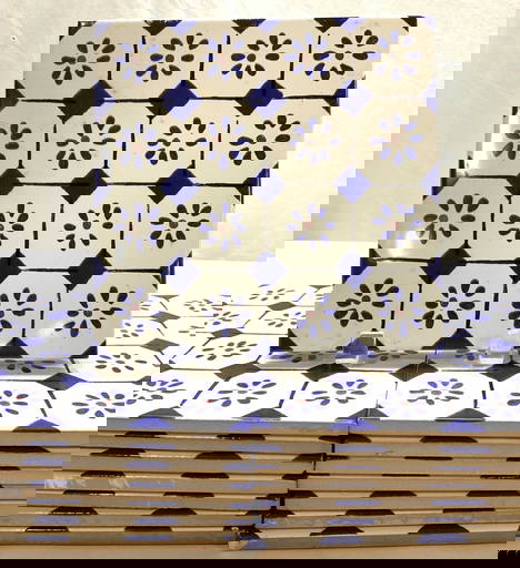 Set 16 Hand Crafted Vintage Italian Tiles, Italy