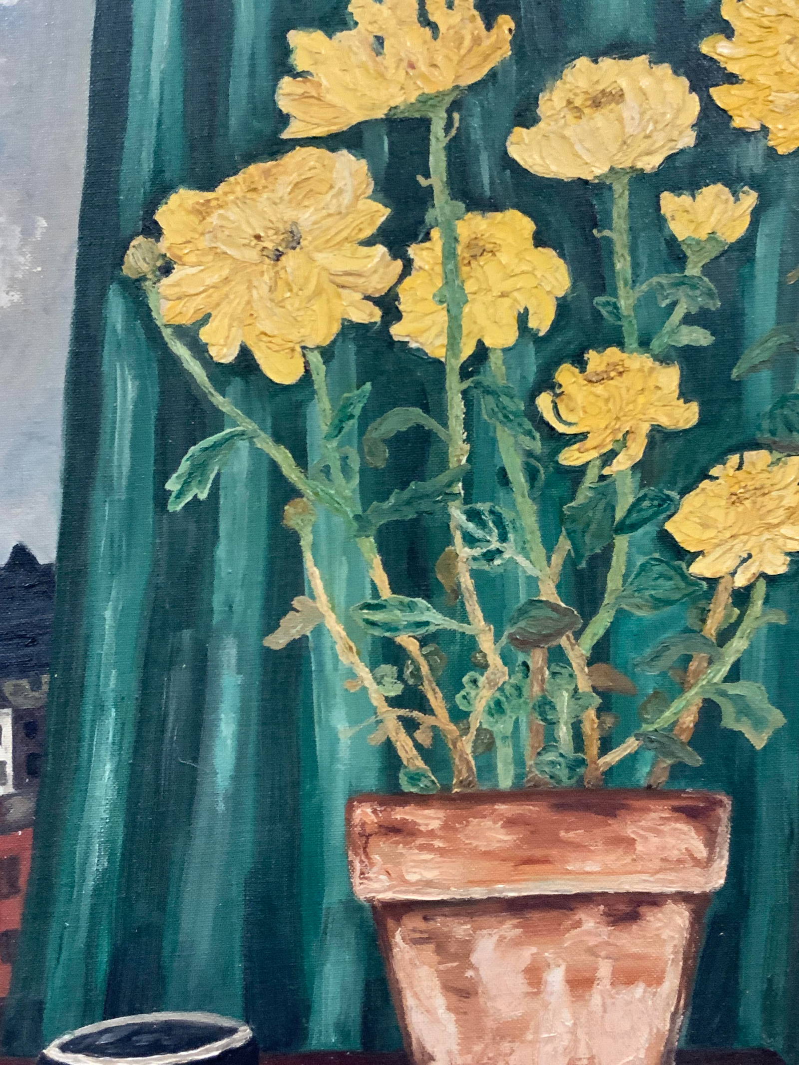 A Kuo 1953 Signed Floral Still Life Oil Painting Auction