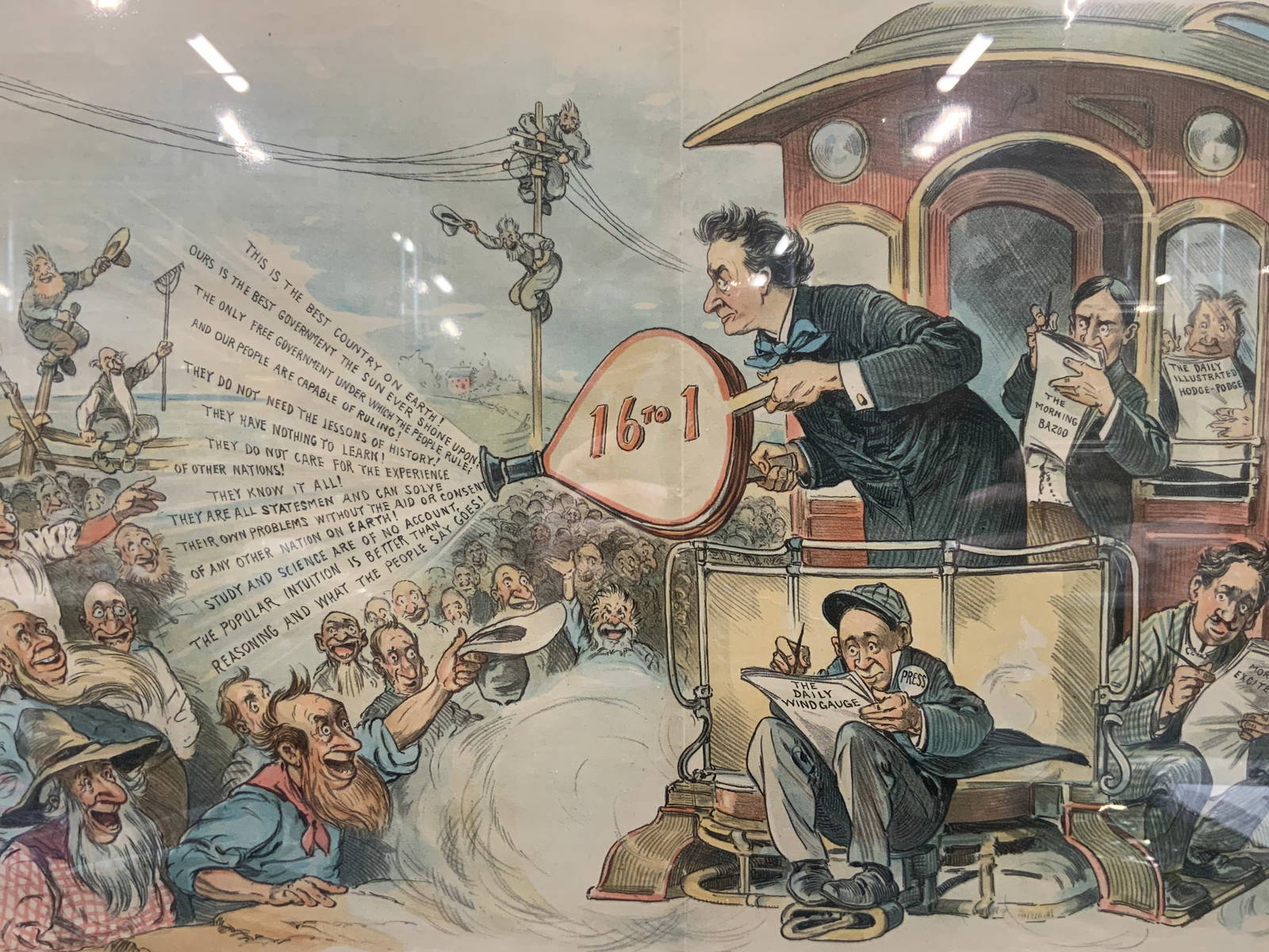 Puck 1898 Antique Political Cartoon Auction