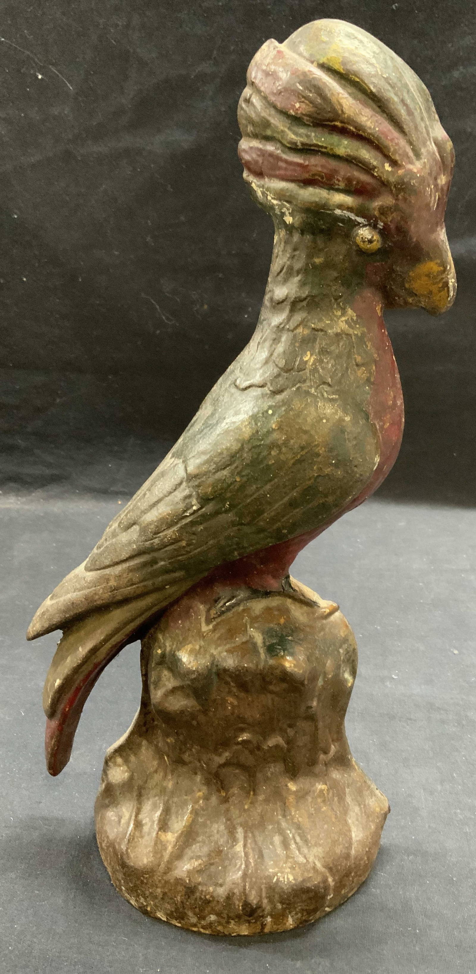 Vintage Cast Iron Cockatoo Bird Door Stop Auction