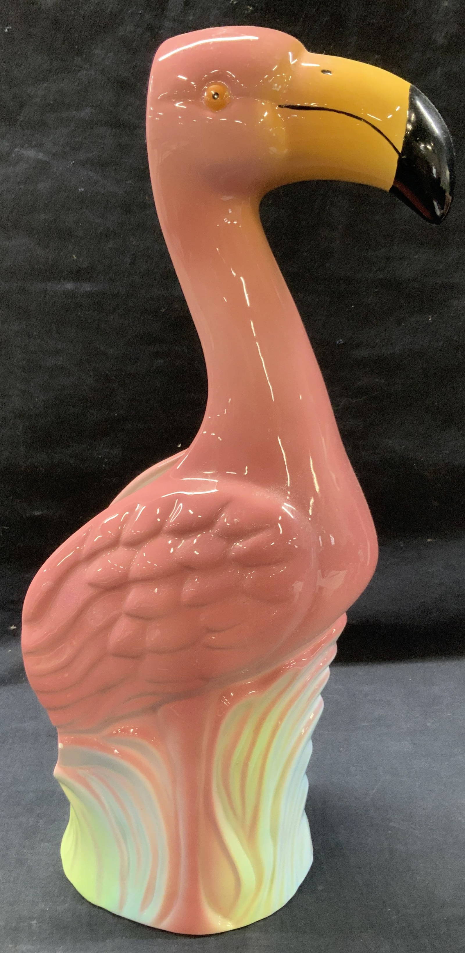 Ceramic Flamingo Bird Vessel 18in Auction