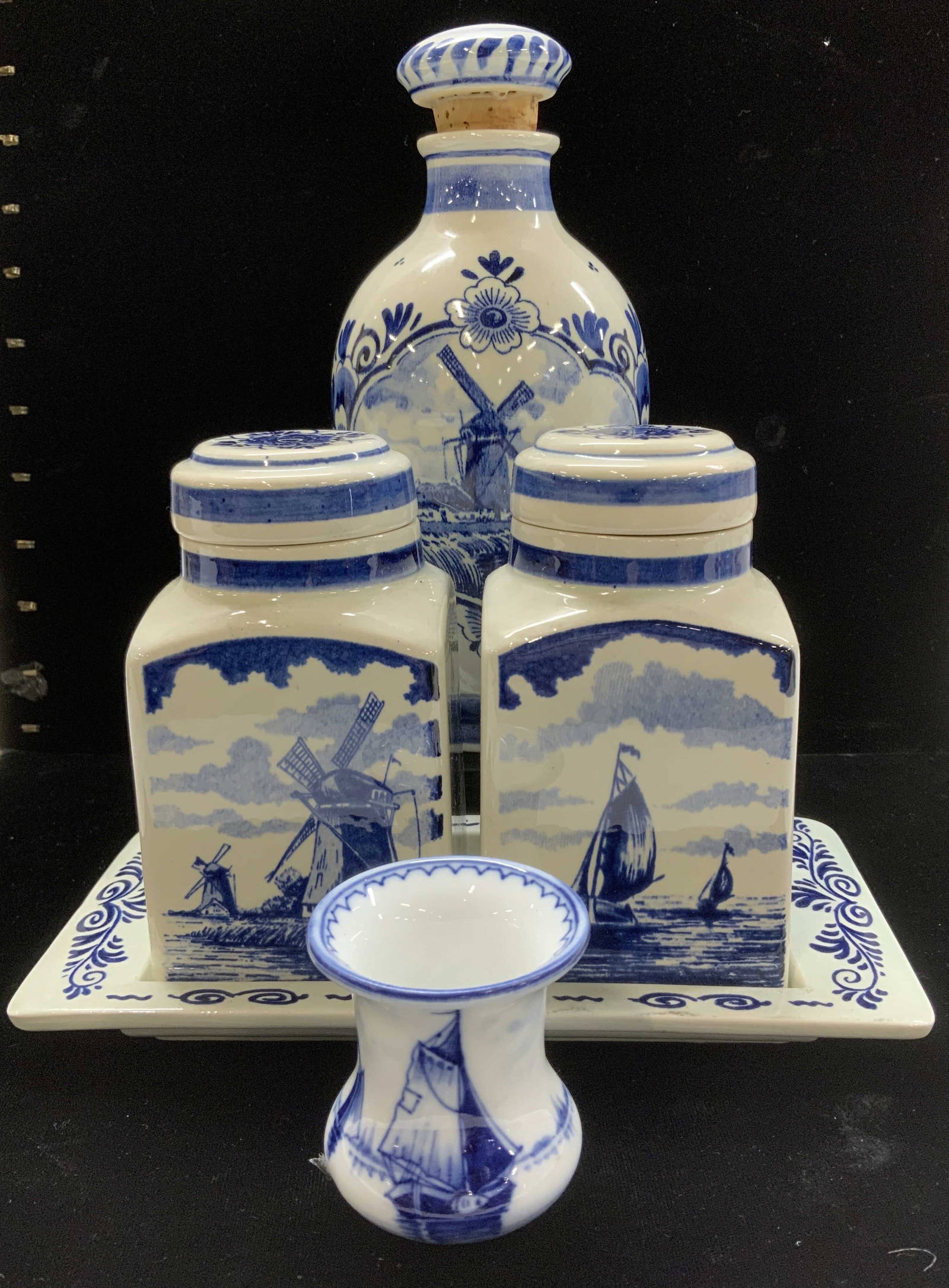 Bols Zenith Porcel Dutch Delft Tableware,5 Holland Auction