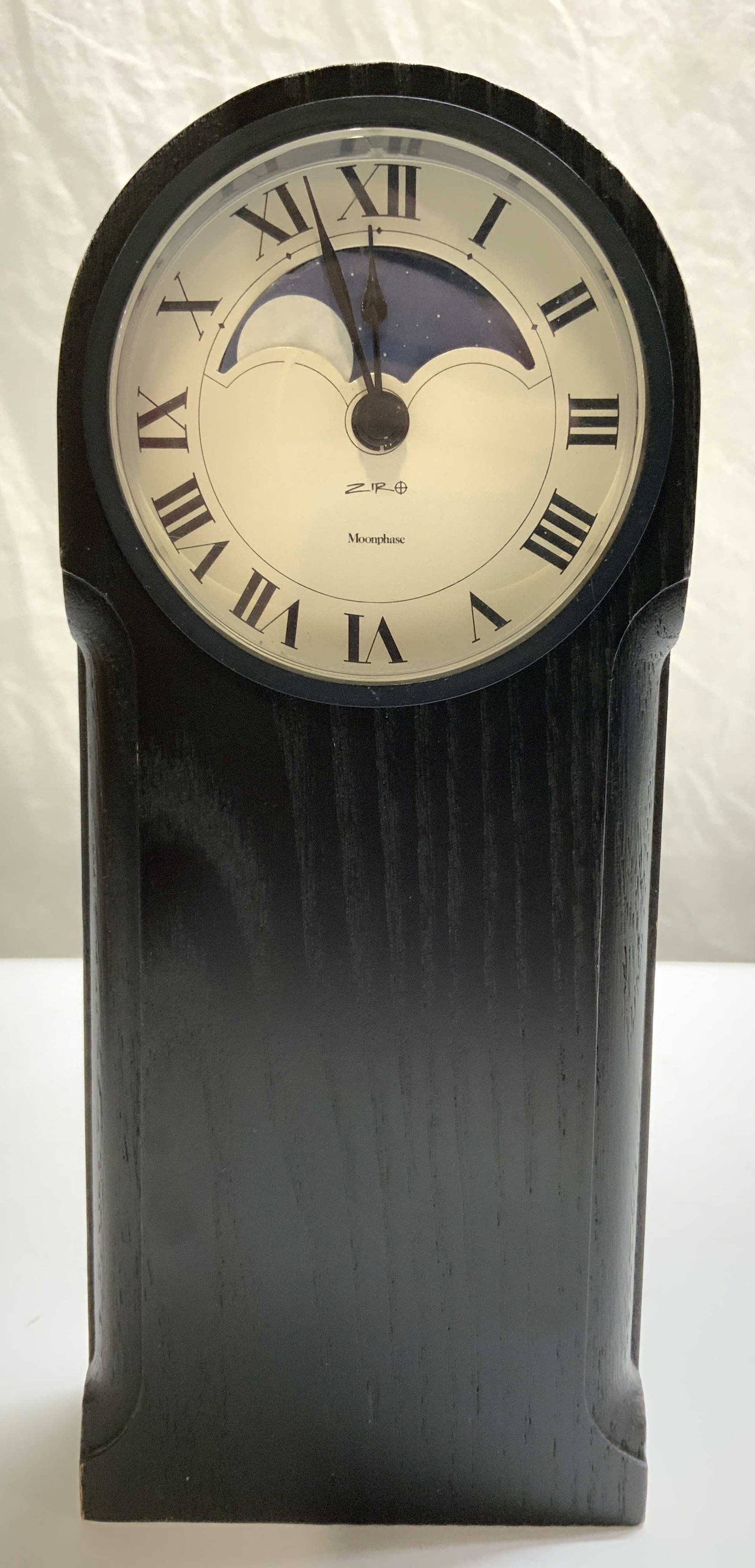Ziro Moonphase Wood Mantel Clock Black Auction