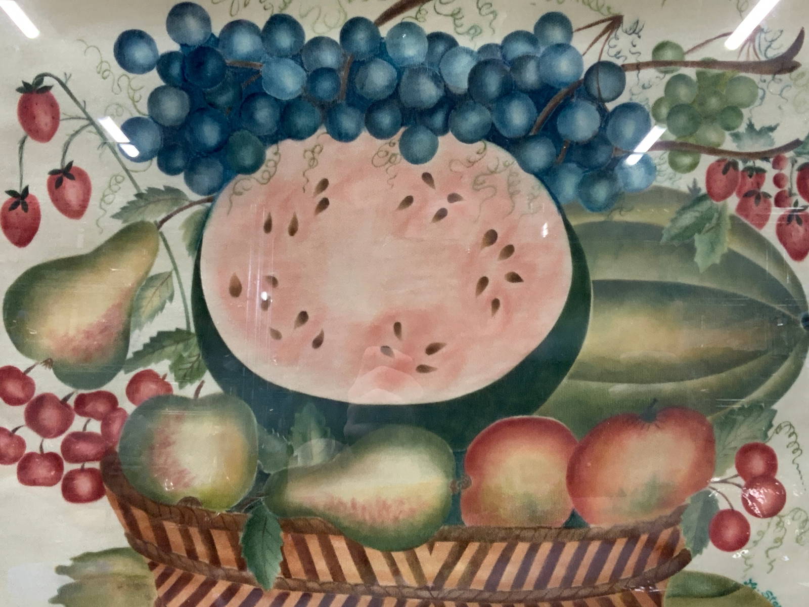 M.staples Vtg Theorem Stencil Painting On Velvet Auction