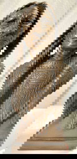 Marwal Plaster Native American Chief Bust