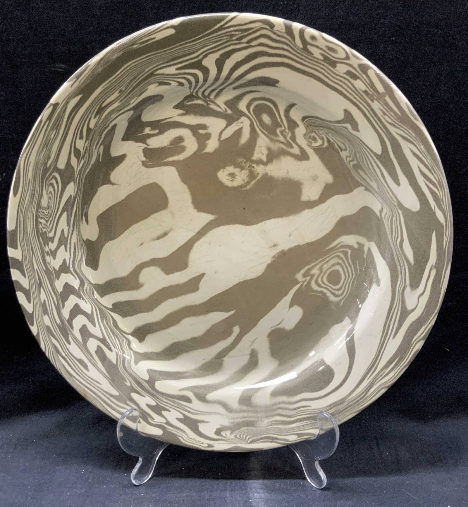 Grazia Deruta, Sgd Patterned Ceramic Dish, Italy Auction