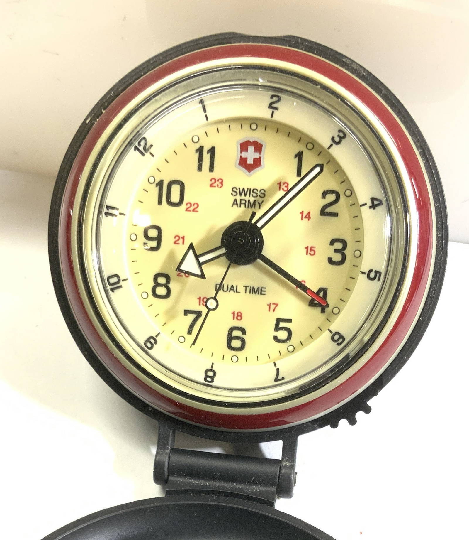 Swiss Army Battery Pocket Alarm Clock, Swiss Auction