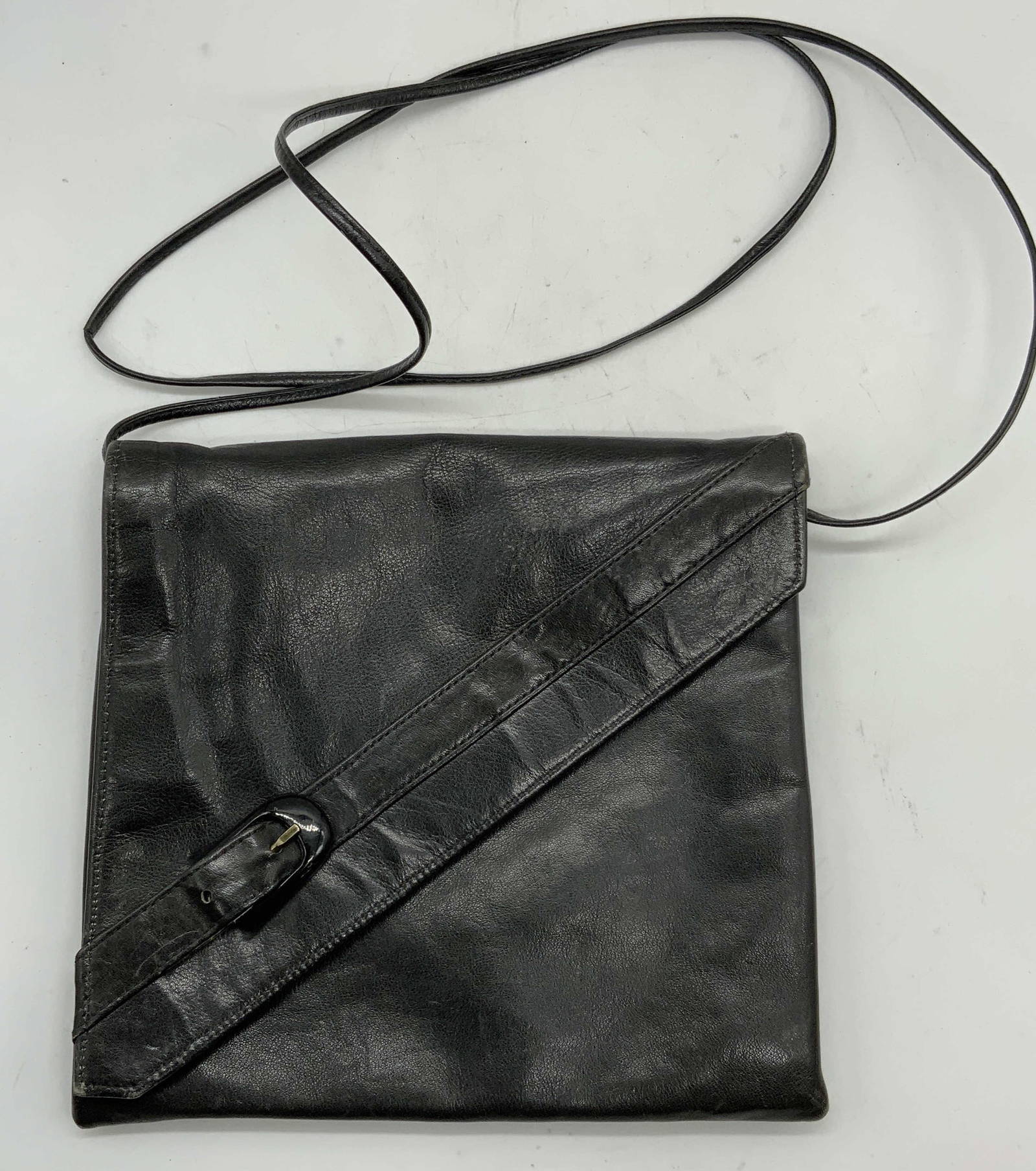 Shirl Miller Black Leather Handbag Usa Auction