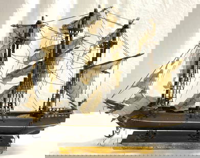 Vintage Model Ship, Hms Bounty Auction