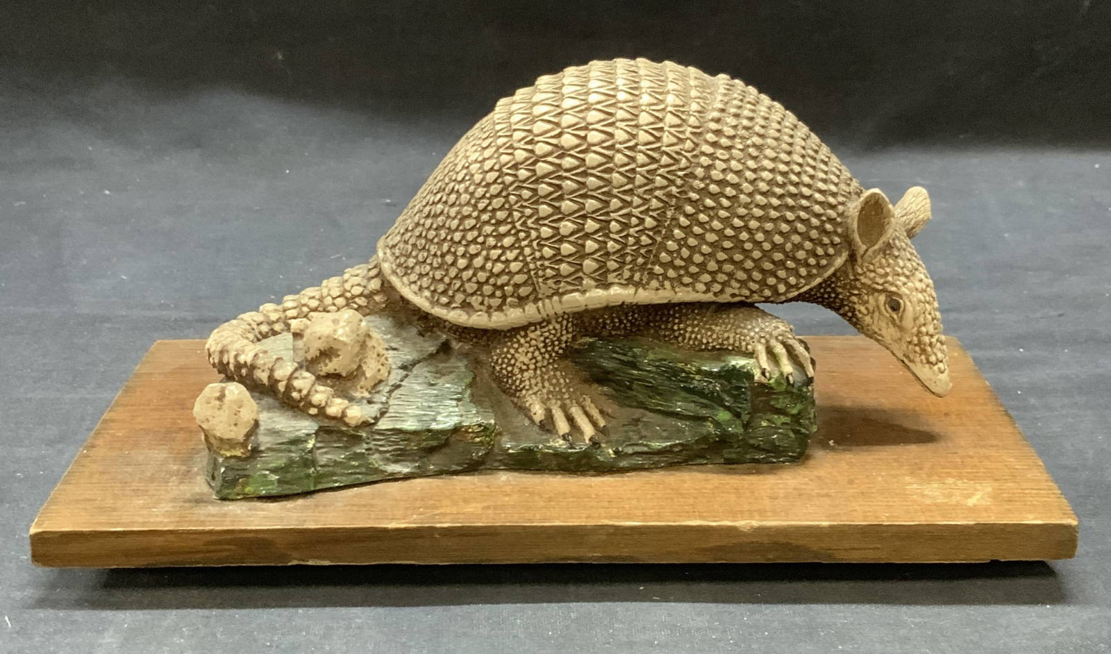 Armadillo Figural On Wood Stand Auction
