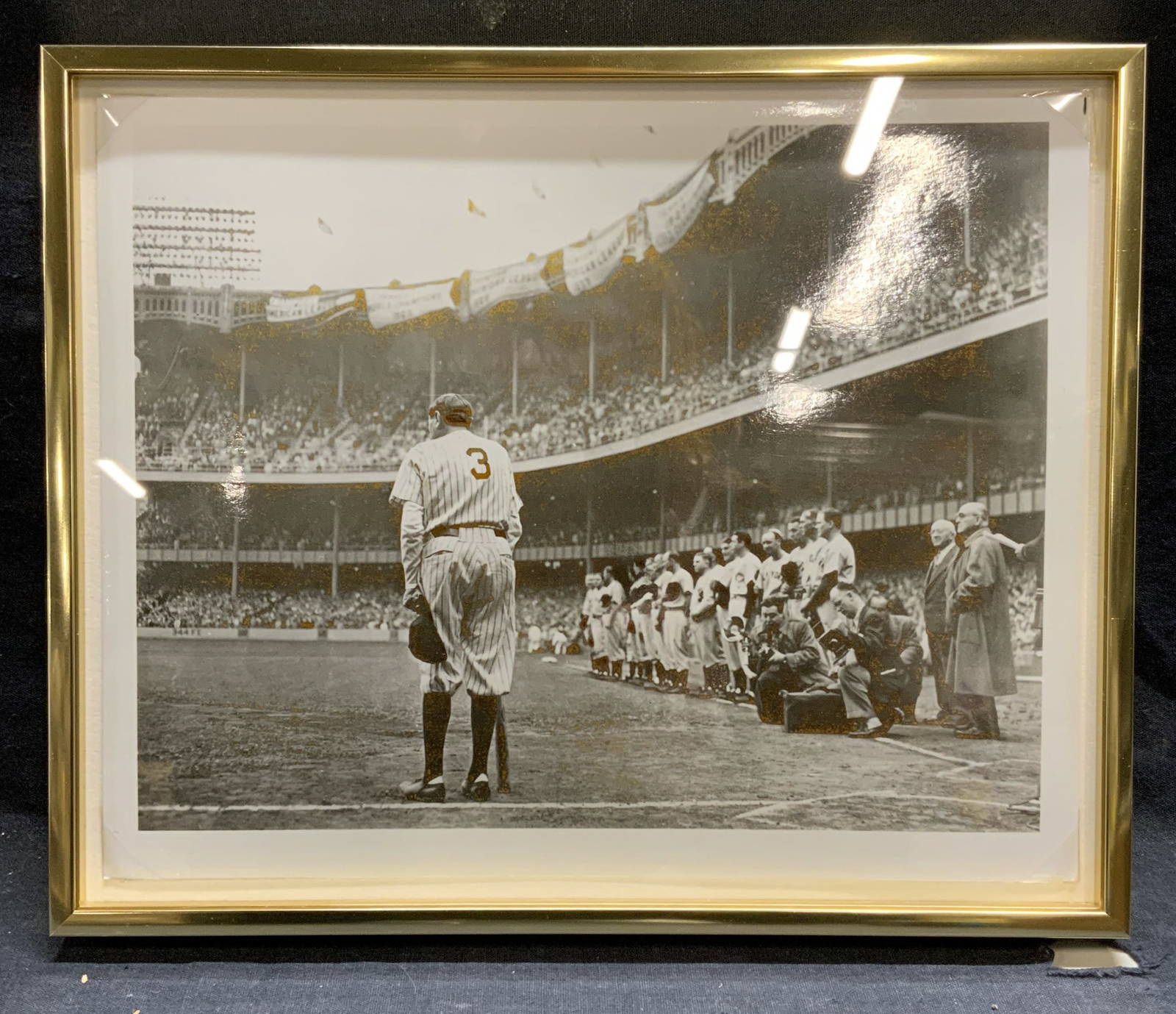 Babe Ruths Farewell Ny Yankees Photograph Auction