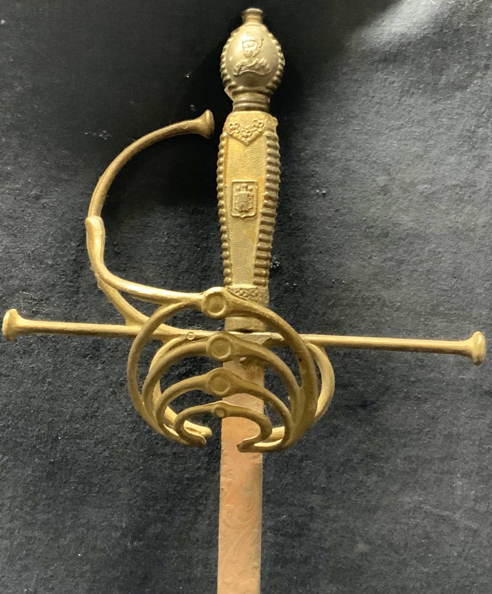 Victorian Rapier Brass Replica Sword 40inch Auction