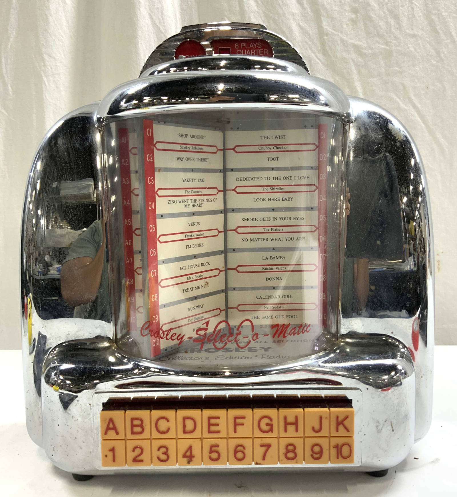Crosley Ltd Ed Juke Box Radio Cr-9 Select-o-matic Auction