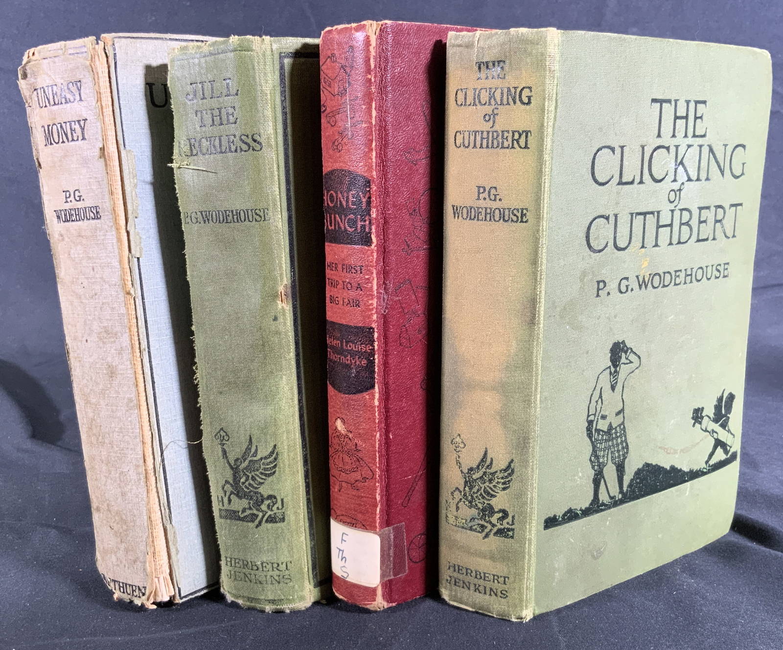 Lot 4 Hardcover Vintage Humorous Books Auction
