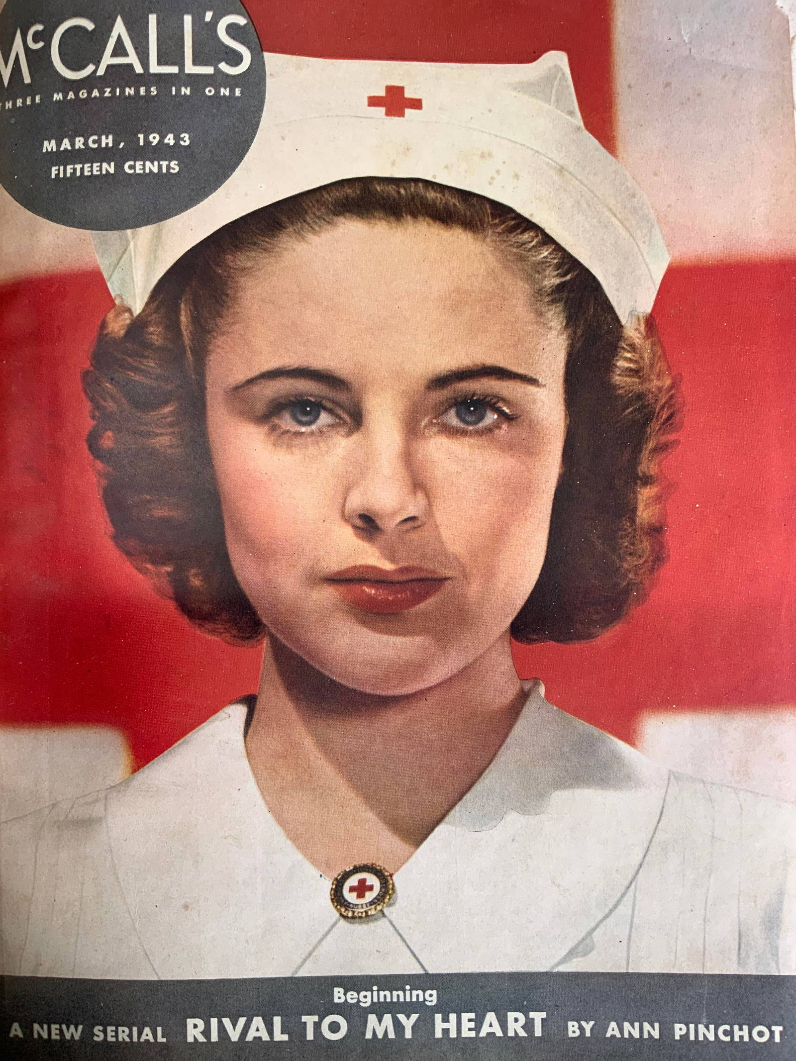 Mccalls Three Magazines In One Hard Cover 1943 Auction